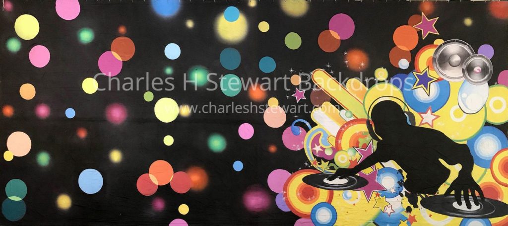 Hey DJ Backdrop For Rent by Charles H. Stewart