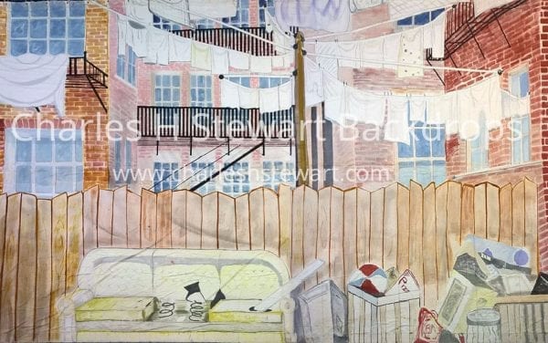 Gymnasium Backdrop - Backdrops by Charles H. Stewart