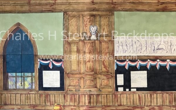Gymnasium Backdrop - Backdrops by Charles H. Stewart