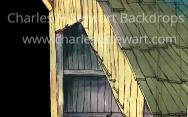 Barn Interior Backdrop 20x40 | Backdrops by Charles H. Stewart