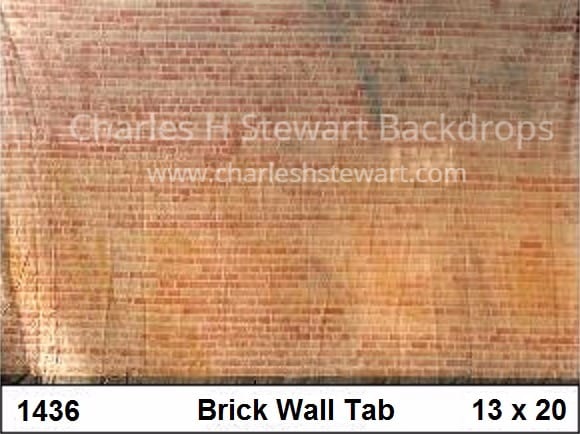 Brick Wall Tab Backdrop - Backdrops by Charles H. Stewart