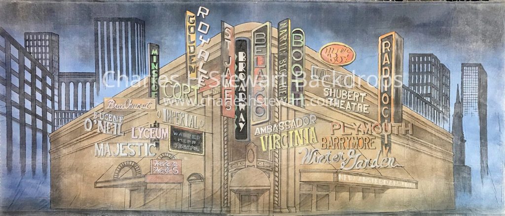Broadway Marquis Backdrop For Rent by Charles H. Stewart