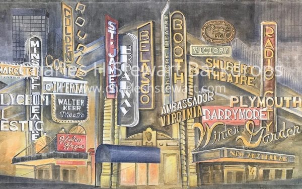 Broadway Backdrop - Backdrops by Charles H. Stewart
