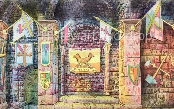 Castle Interior Backdrop - Backdrops by Charles H. Stewart