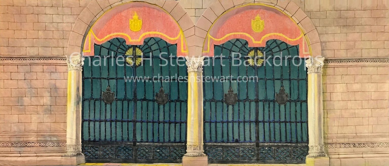 Cloister Scrim Backdrop For Rent by Charles H. Stewart
