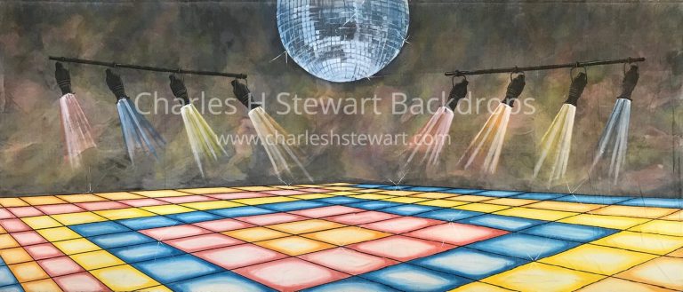Disco Dance Floor Backdrop | Backdrops by Charles H. Stewart
