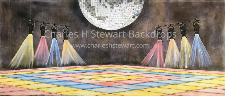 Disco Fever Mirror Ball Backdrop | Backdrops by Charles H. Stewart