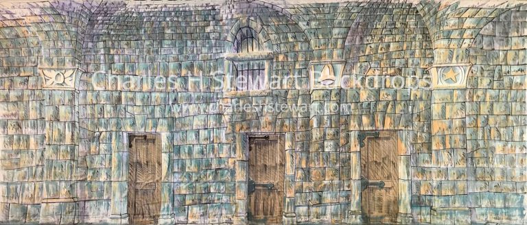 Dungeon Backdrop by Charles H Stewart Model 1489