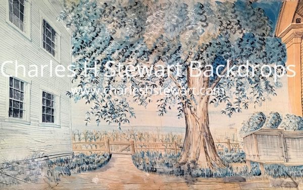 Farm Landscape Backdrop - Backdrops by Charles H. Stewart
