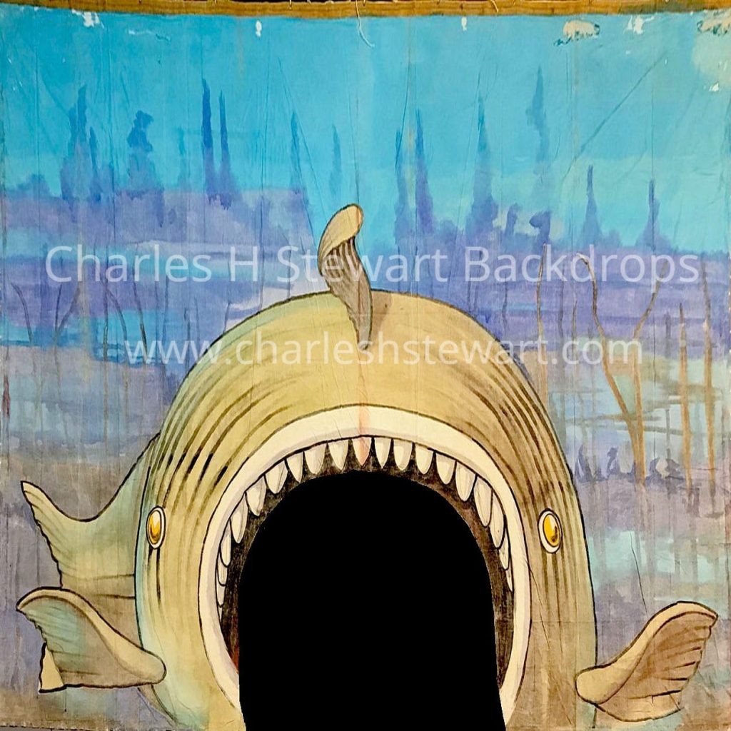 Fish Mouth Cut Tab Backdrop For Rent by Charles H. Stewart
