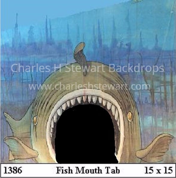 Fish Mouth Cut Tab Backdrop - Backdrops by Charles H. Stewart