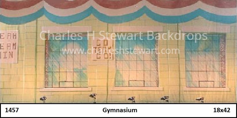 Gym Backdrop - Backdrops by Charles H. Stewart