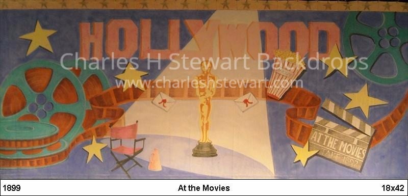 At the Movies Backdrop - Backdrops by Charles H. Stewart
