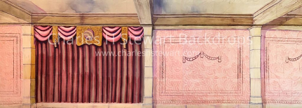 Ornate Corridor Traveler (1/2 Scrim) Backdrop For Rent by Charles H ...