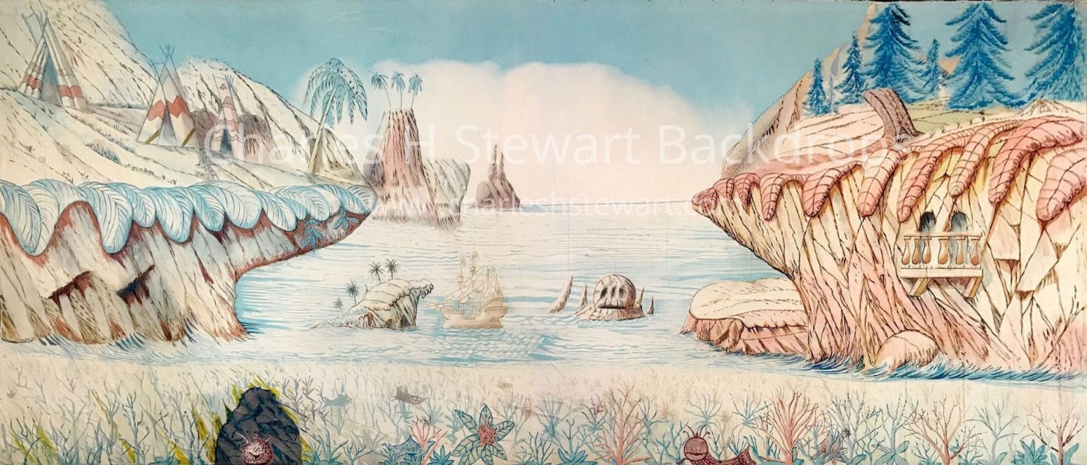 Neverland--Peter Pan Backdrop For Rent by Charles H. Stewart