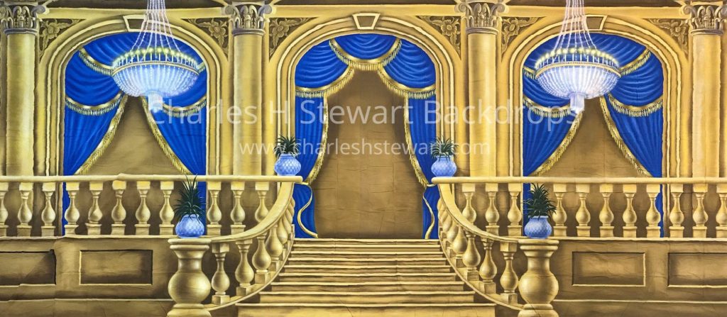 Gold Palace Interior Backdrop by Charles H Stewart Model 2500