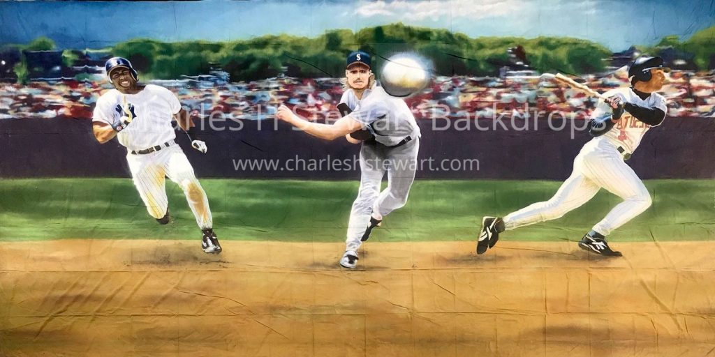 Baseball Backdrop For Rent by Charles H. Stewart