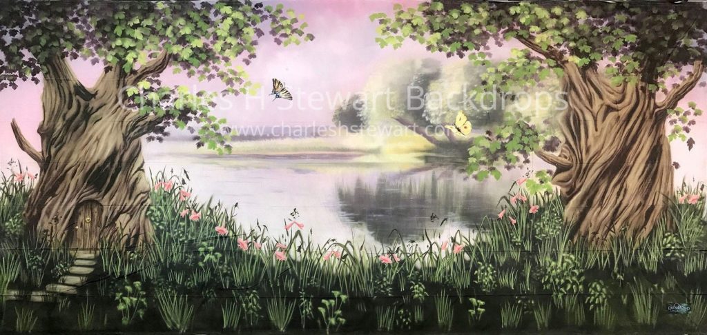 Enchanted Lake Backdrop For Rent by Charles H. Stewart