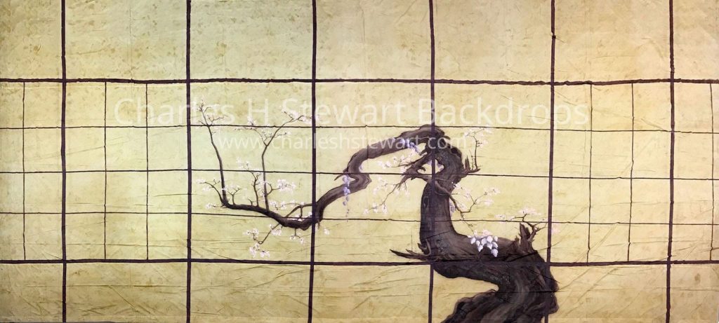 Japanese Screen Backdrop For Rent by Charles H. Stewart