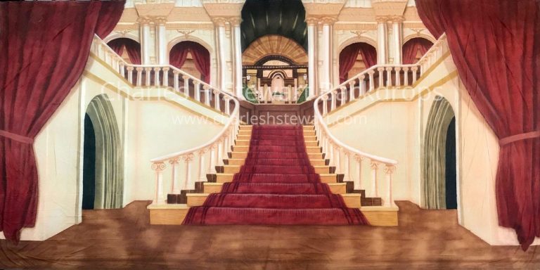 Palace Grand Staircase Backdrop by Charles H Stewart Model 3102