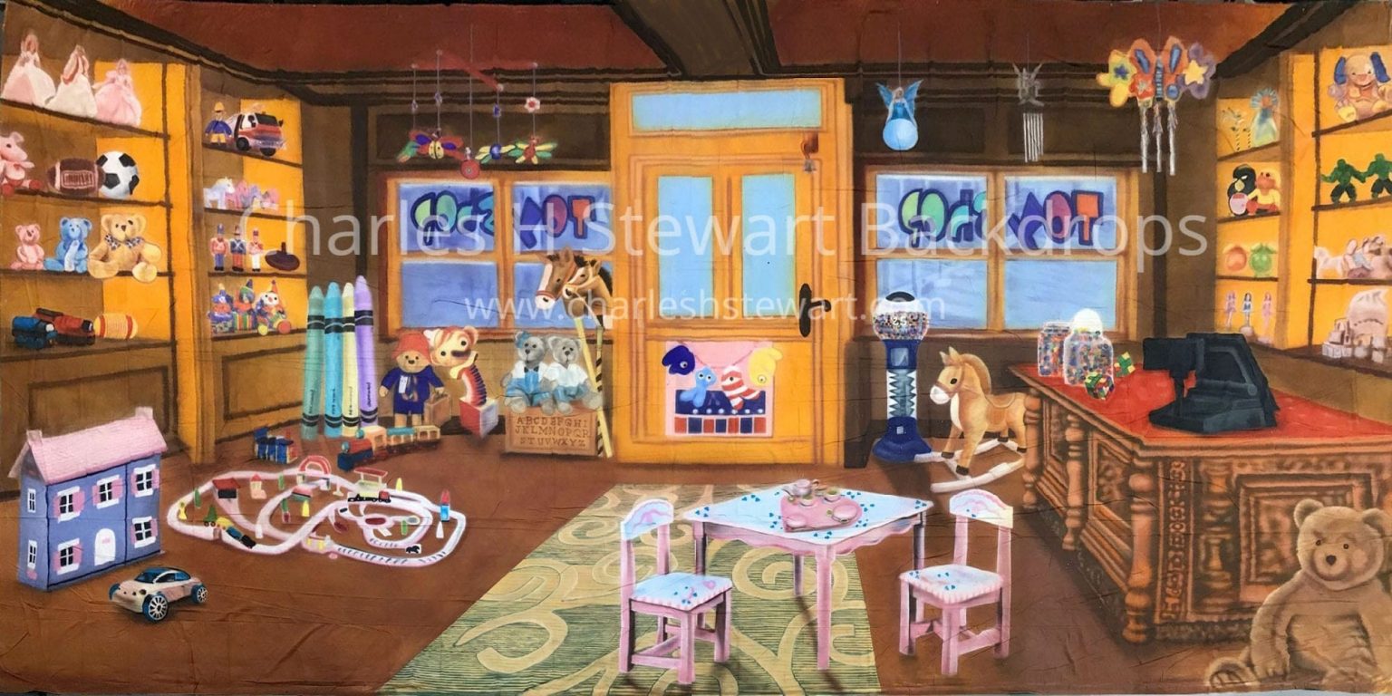 Toy Shop Backdrop 20x40 | Backdrops by Charles H. Stewart