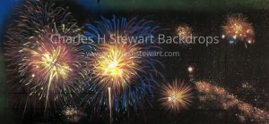 Fireworks Backdrop For Rent by Charles H. Stewart