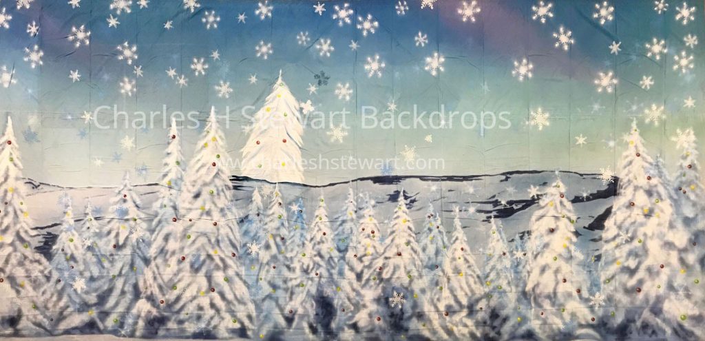 Winter Landscape Backdrop 15x30 | Backdrops by Charles H. Stewart