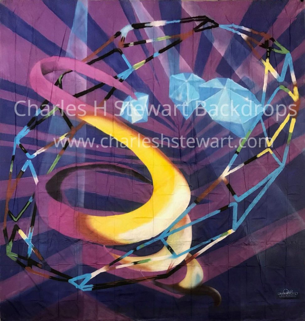 Cirque Abstract Shapes Backdrop 20x19 | Backdrops by Charles H. Stewart